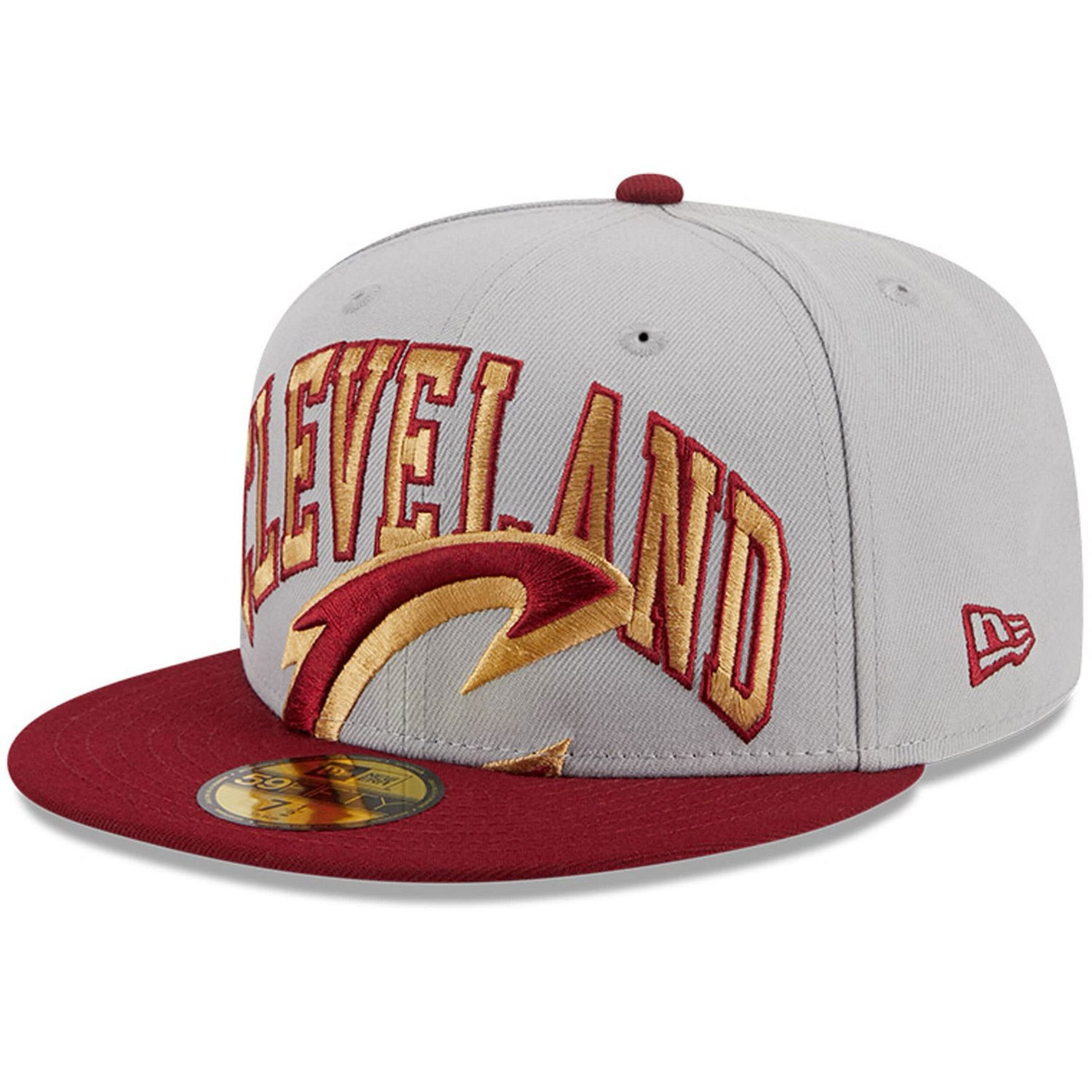 New Era /Wine Cleveland Cavaliers Tip-Off Two-Tone 59FIFTY Fitted Hat ...