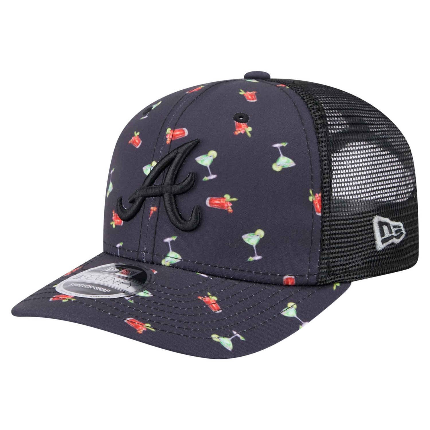 New Era Atlanta Braves Adventure Drinks Pattern 9SEVENTY Stretch-Snap ...