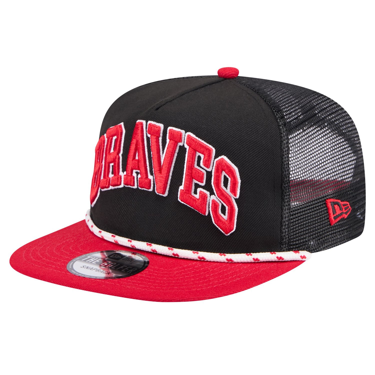 New Era Atlanta Braves Throwback Meshback Golfer Hat | Academy