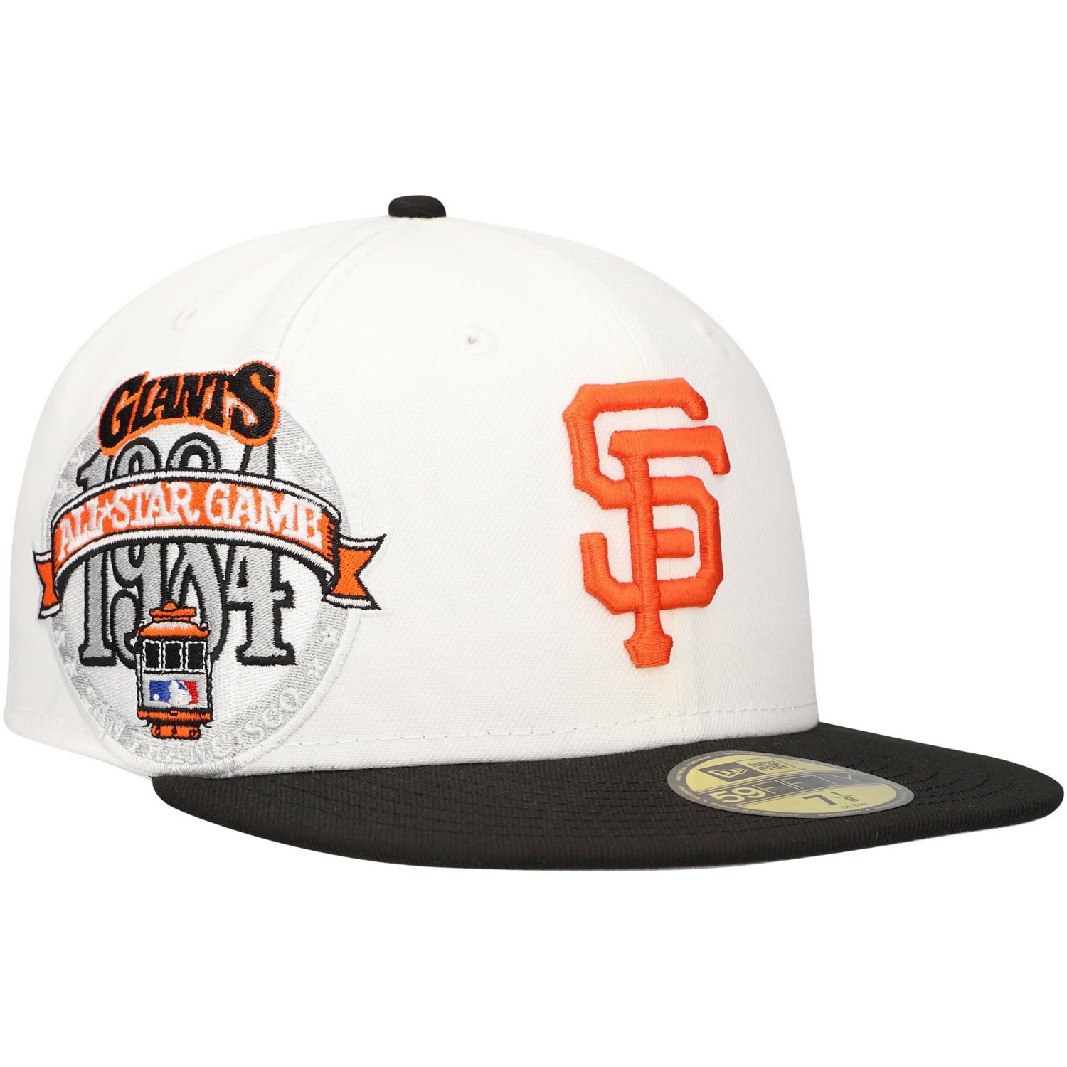 New Era Black San Francisco Giants Major Sidepatch 59FIFTY Fitted Hat ...