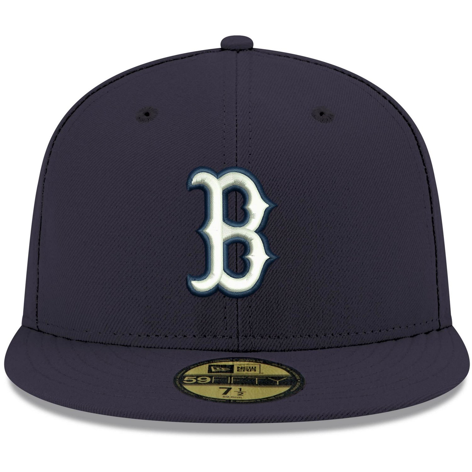 New Era Boston Sox White Logo 59FIFTY Fitted Hat | Academy