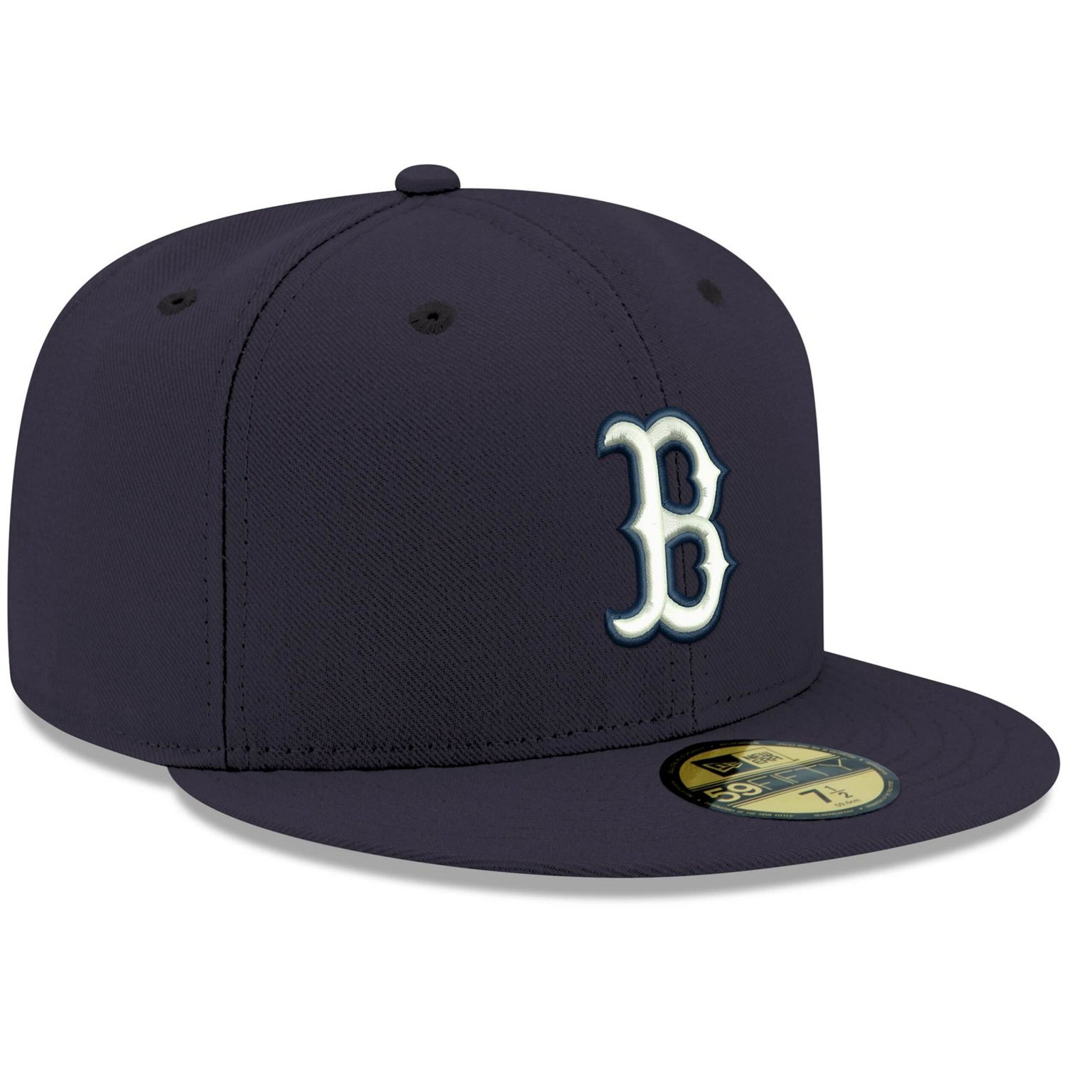 New Era Boston Sox White Logo 59FIFTY Fitted Hat | Academy