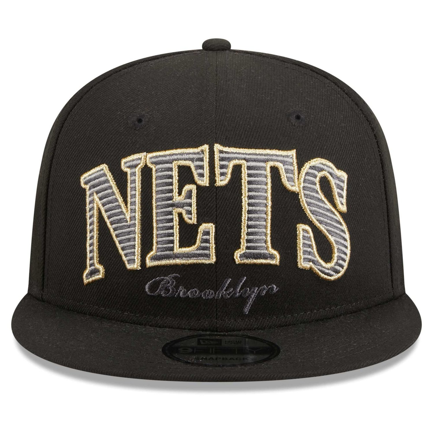 New Era Brooklyn Nets Golden Tall Text 9FIFTY Snapback Hat | Academy