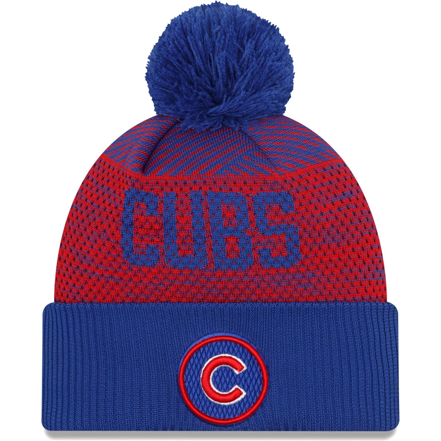 New Era Chicago Cubs Authentic Collection Sport Cuffed Knit Hat with ...