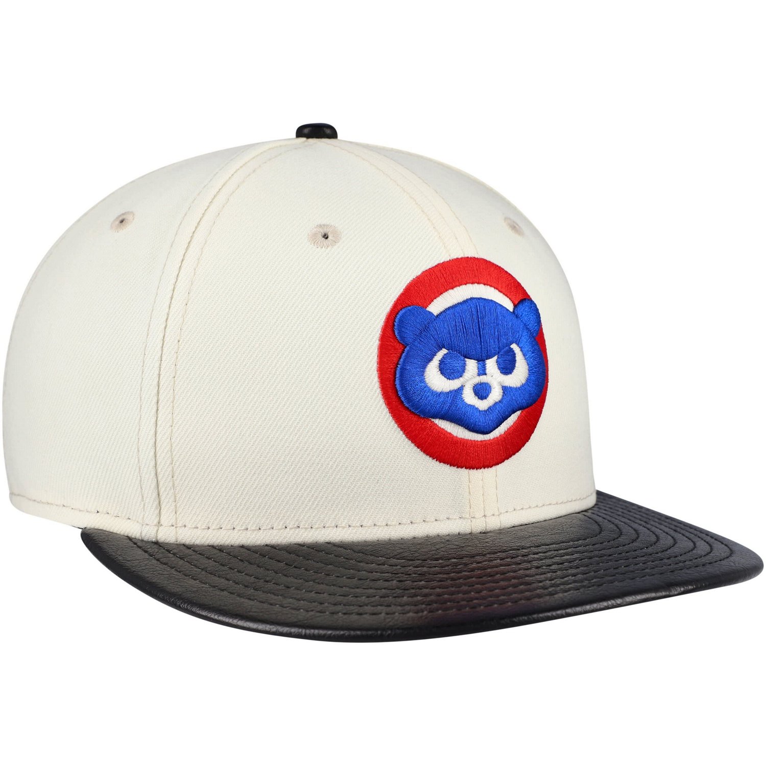 New Era Chicago Cubs Game Night Leather Visor 59FIFTY Fitted Hat | Academy
