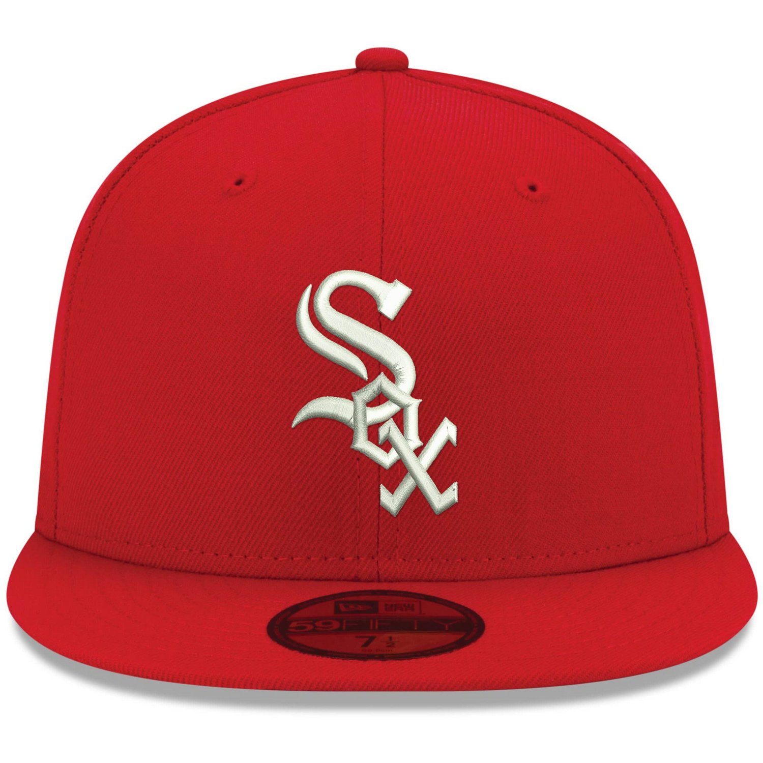 New Era Chicago White Sox White Logo 59FIFTY Fitted Hat | Academy