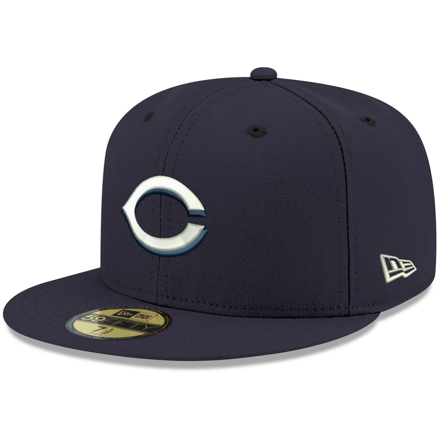 New Era Cincinnati Reds White Logo 59FIFTY Fitted Hat | Academy