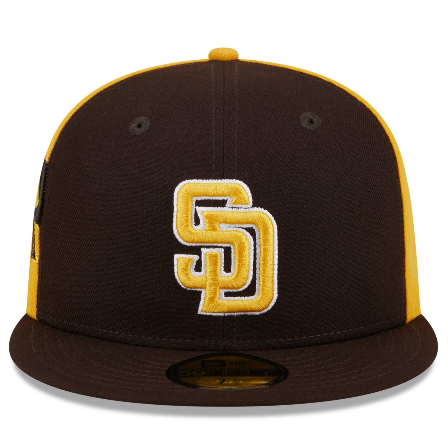 New Era /Gold San Diego Padres Gameday Sideswipe 59FIFTY Fitted Hat ...