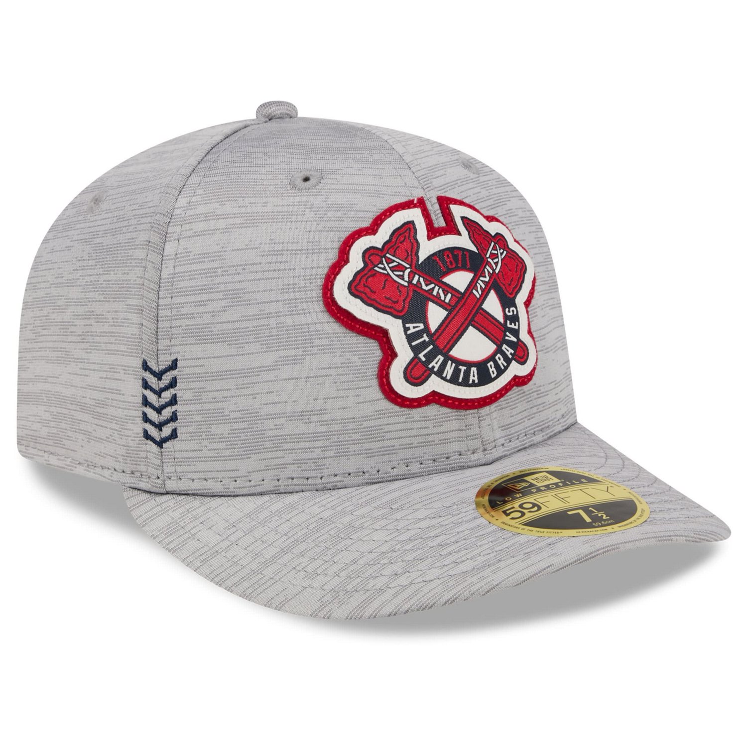 New Era Gray Atlanta Braves 2024 Clubhouse Low Profile 59FIFTY Fitted ...