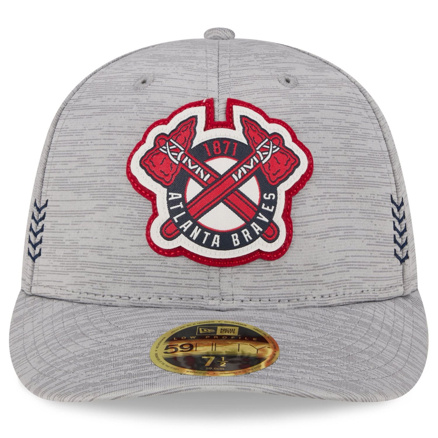 New Era Gray Atlanta Braves 2024 Clubhouse Low Profile 59FIFTY Fitted ...