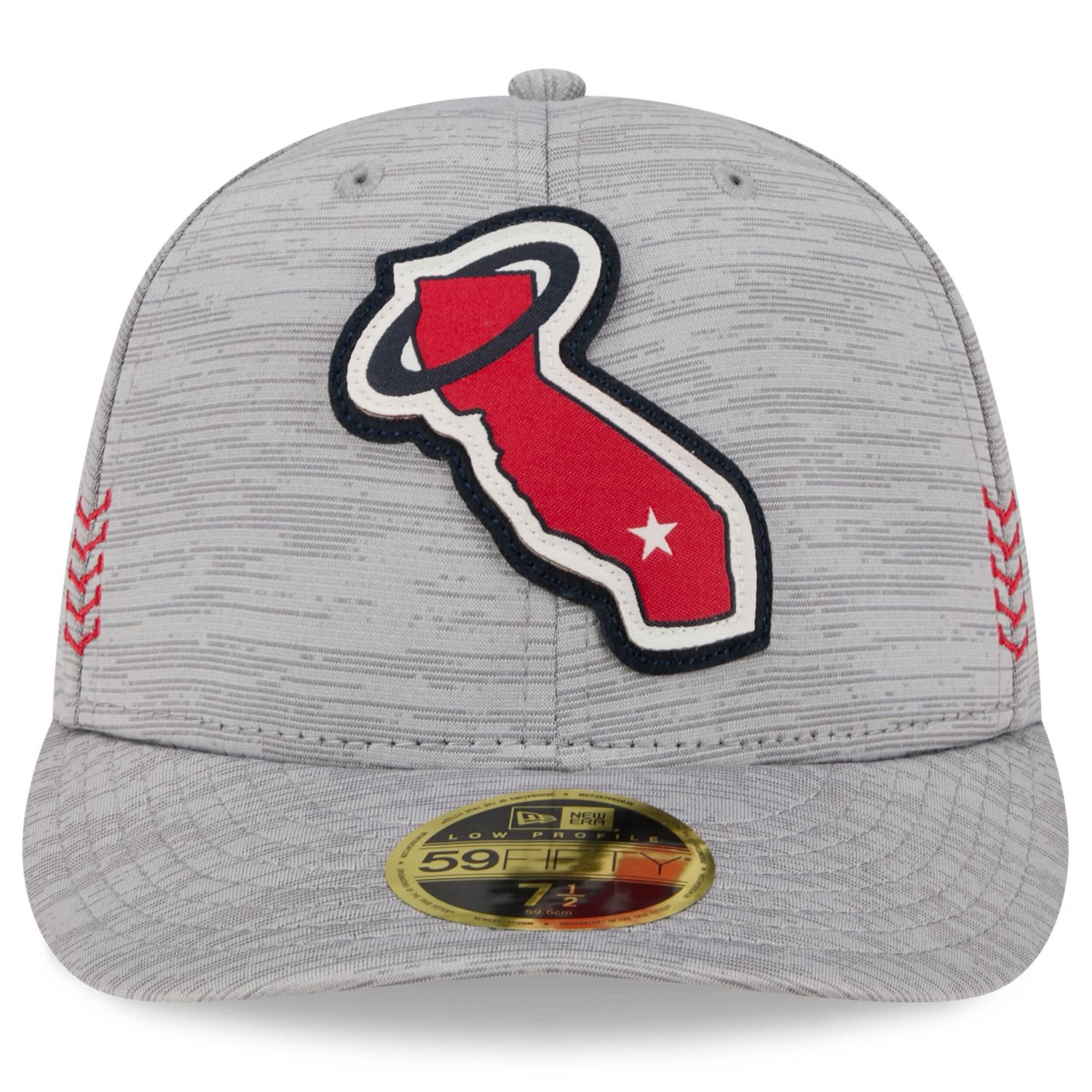 New Era Gray Los Angeles Angels 2024 Clubhouse Low Profile 59FIFTY ...