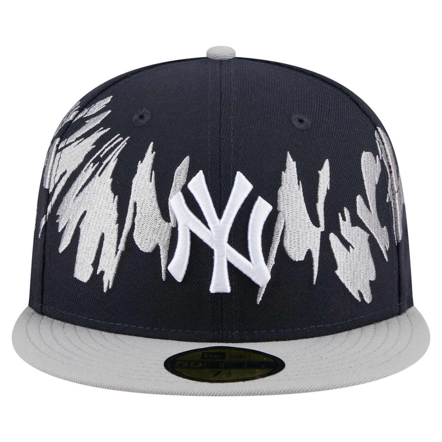 New Era Gray New York Yankees Retro Pattern 59FIFTY Fitted Hat | Academy