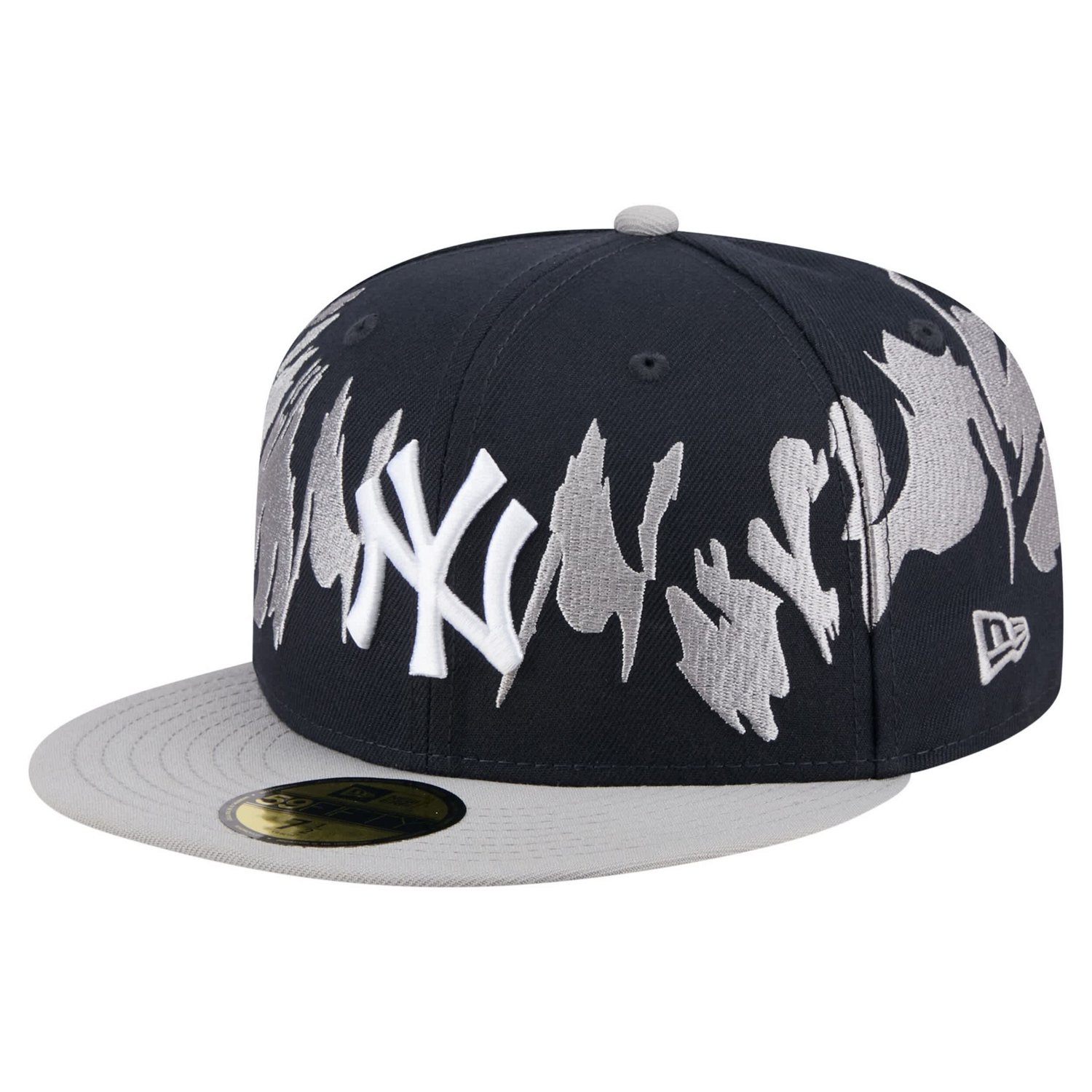 New Era Gray New York Yankees Retro Pattern 59FIFTY Fitted Hat | Academy