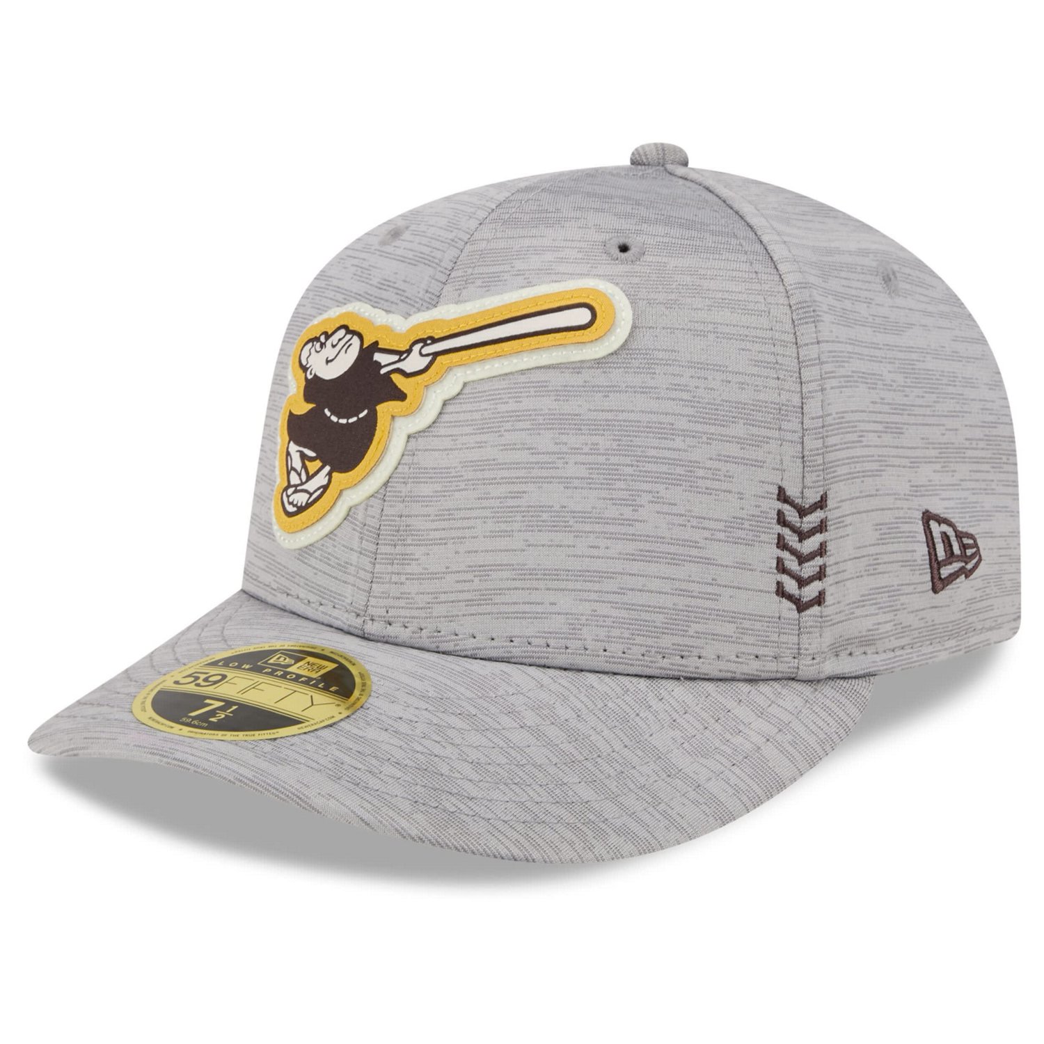 New Era Gray San Diego Padres 2024 Clubhouse Low Profile 59FIFTY Fitted ...