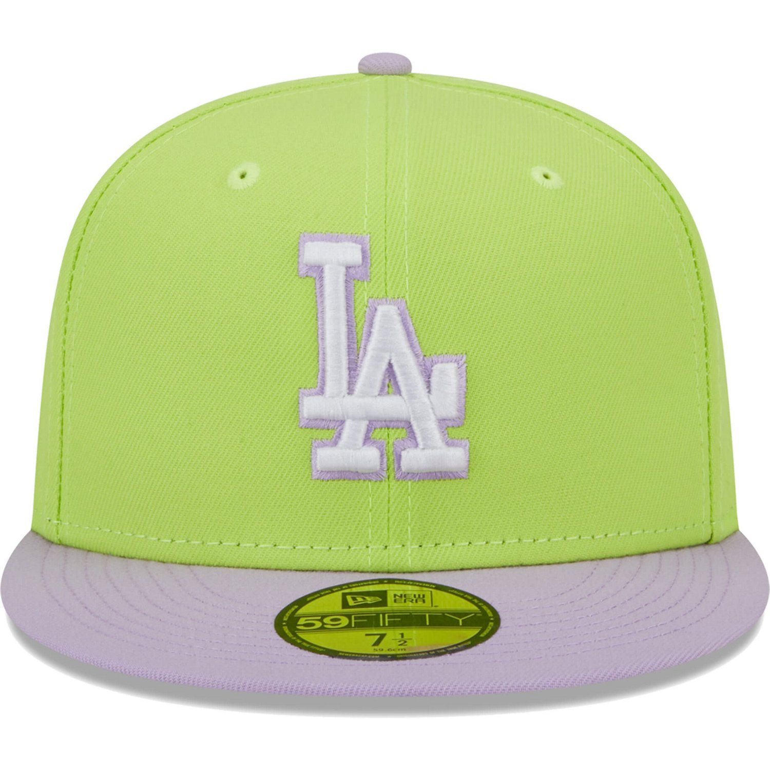 New Era Green/Lavender Los Angeles Dodgers Spring Color Two-Tone ...
