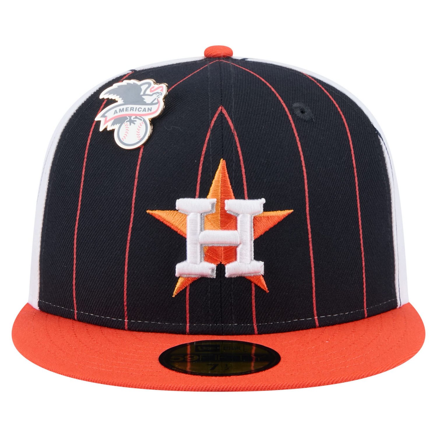 New Era Houston Astros Pinstripe 59FIFTY Fitted Hat | Academy