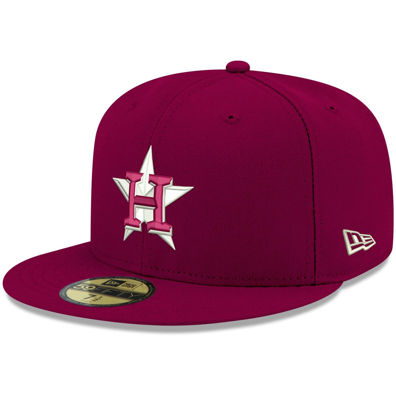 New Era Houston Astros White Logo 59FIFTY Fitted Hat | Academy