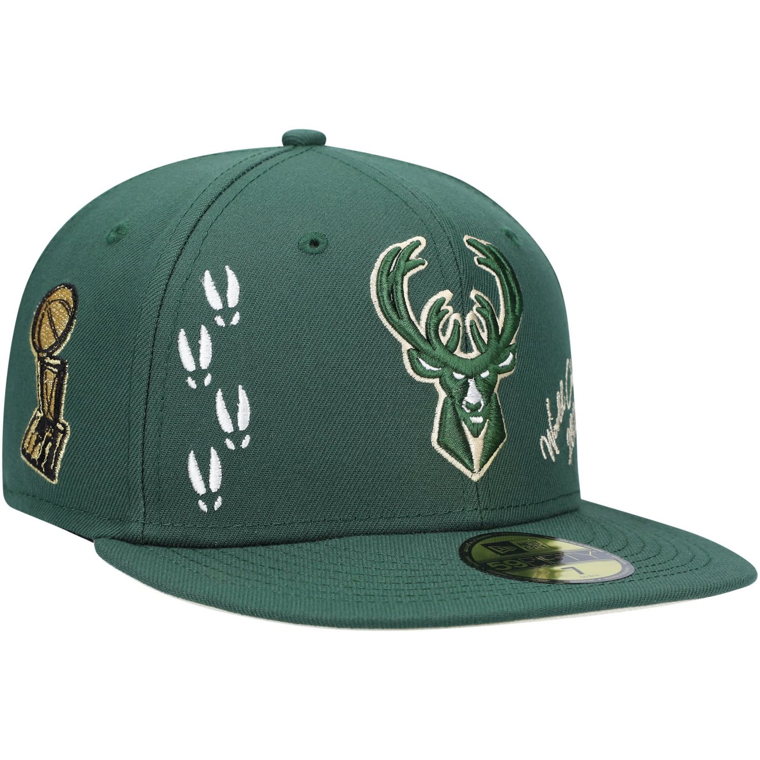 New Era Hunter Milwaukee Bucks 2021 NBA Finals Champions Icon 59FIFTY ...