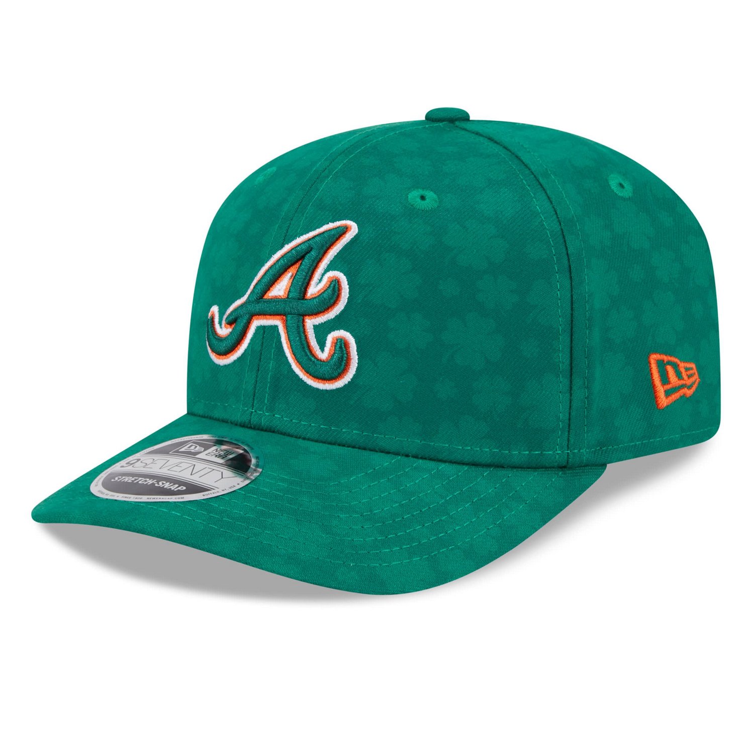 New Era Kelly Atlanta Braves St Patrick's Day 9SEVENTY Adjustable Hat ...