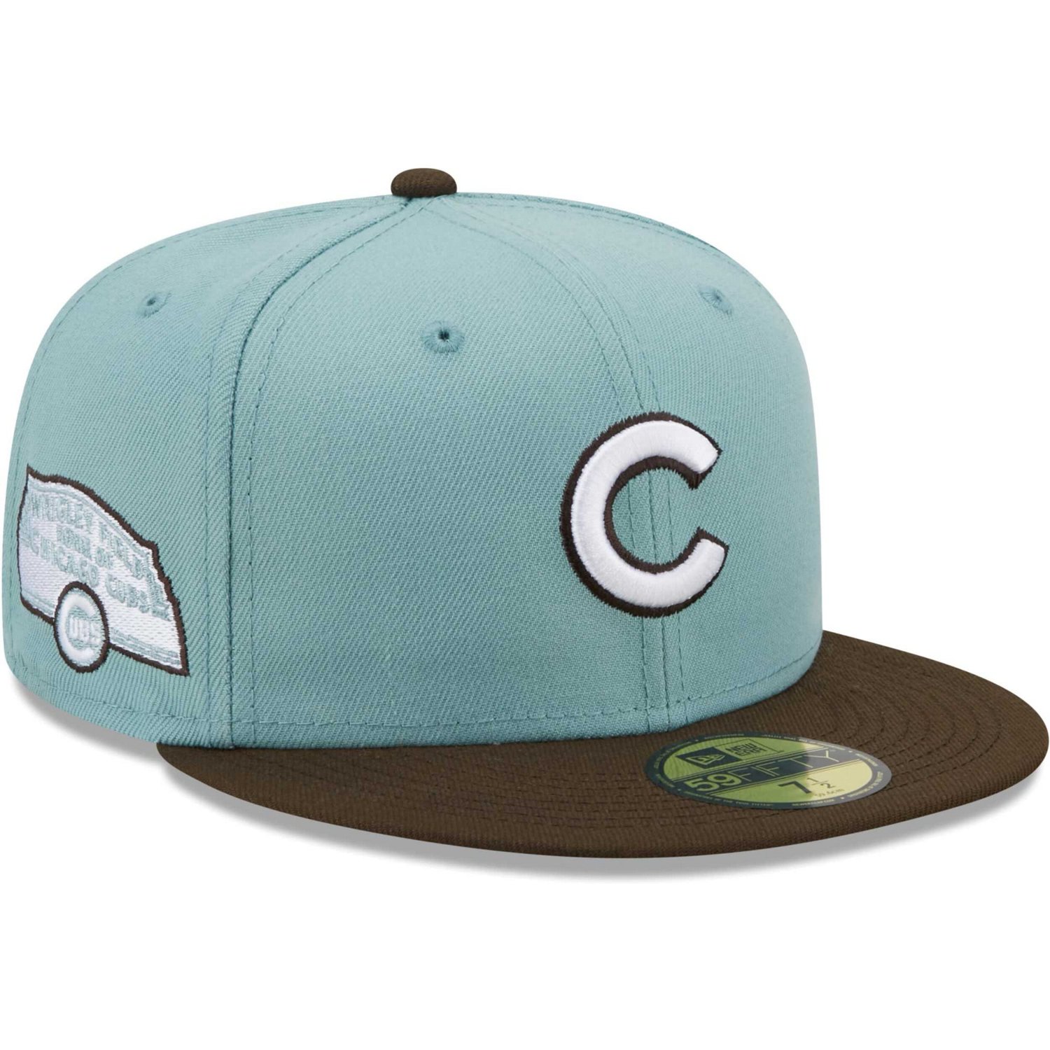 New Era Light /Brown Chicago Cubs Beach Kiss 59FIFTY Fitted Hat | Academy