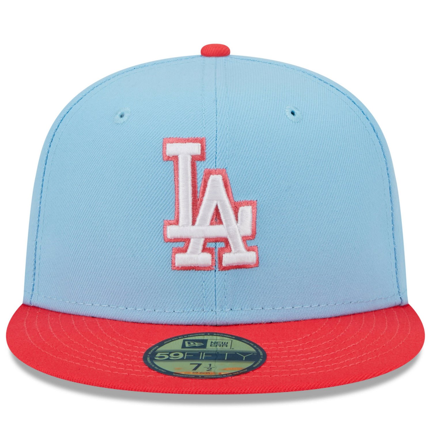 New Era Light /Red Los Angeles Dodgers Spring Color Two-Tone 59FIFTY ...
