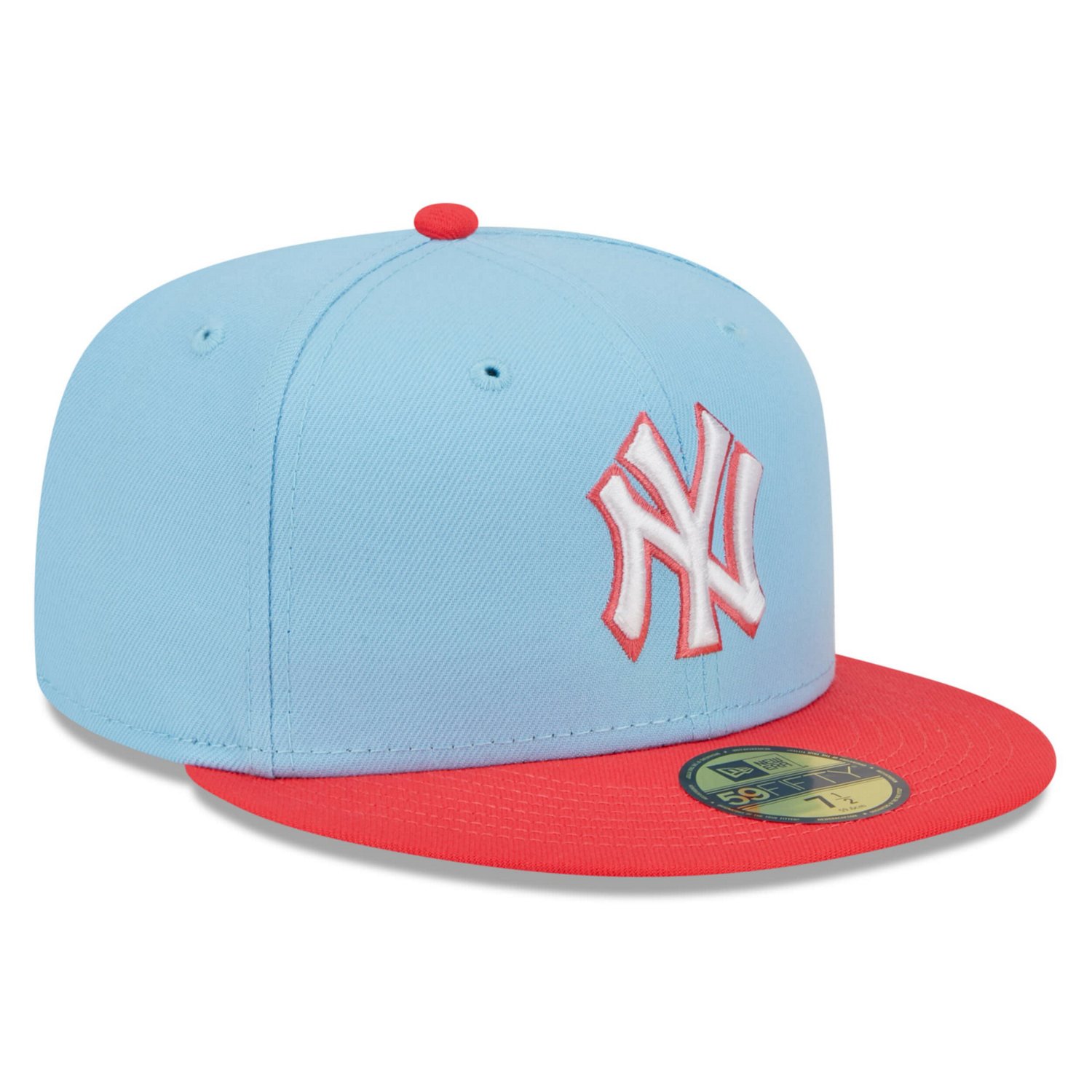 New Era Light /Red New York Yankees Spring Color Two-Tone 59FIFTY ...