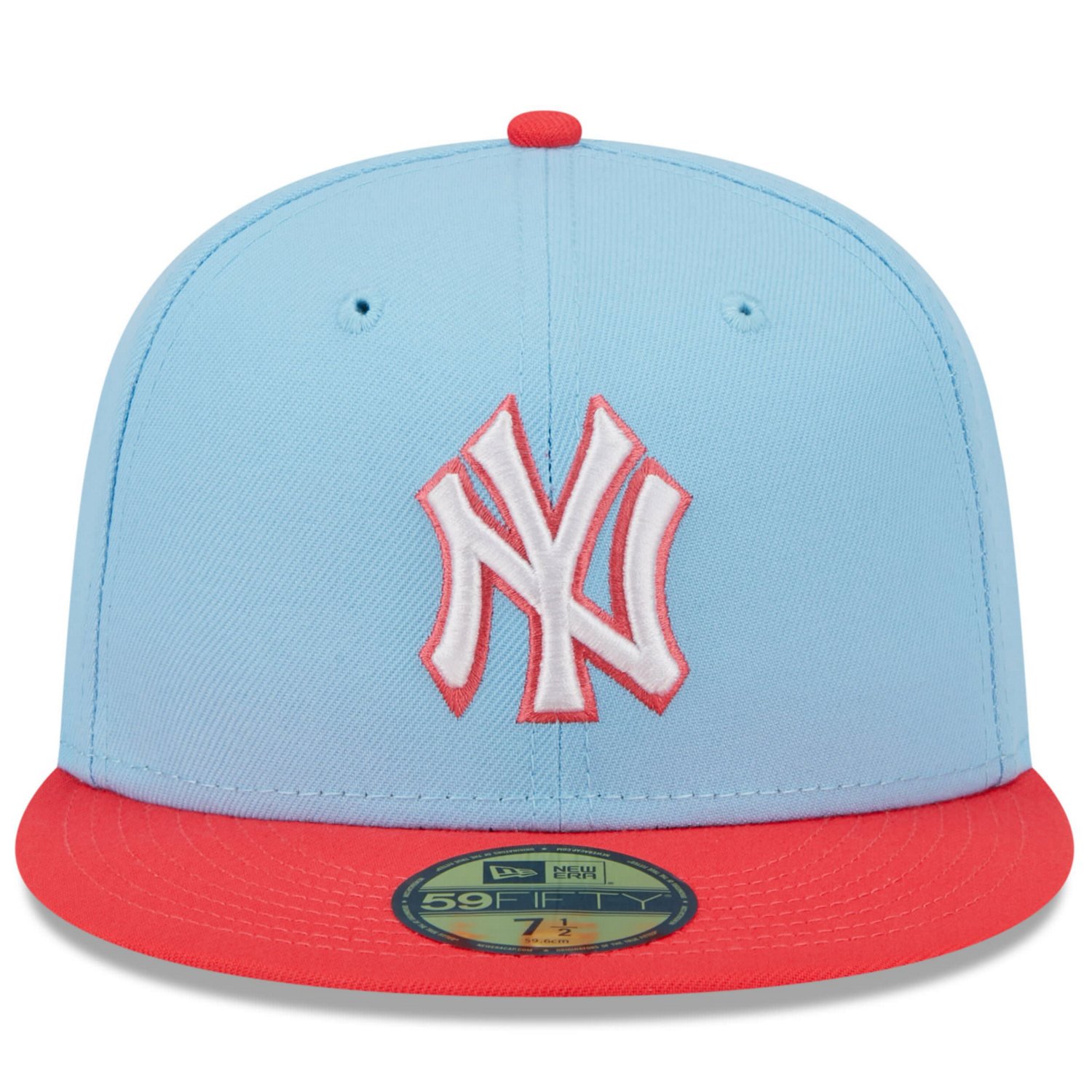 New Era Light /Red New York Yankees Spring Color Two-Tone 59FIFTY ...