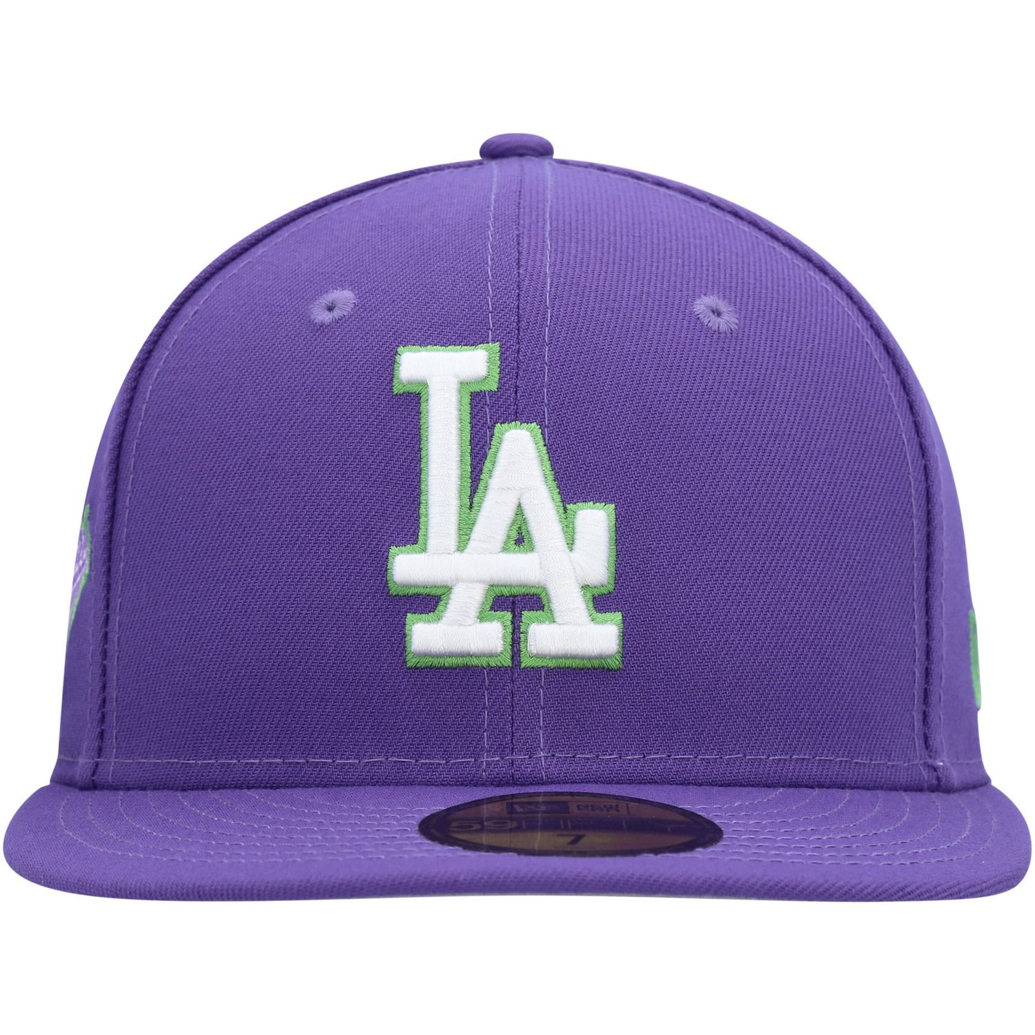 New Era Los Angeles Dodgers Lime Side Patch 59FIFTY Fitted Hat | Academy