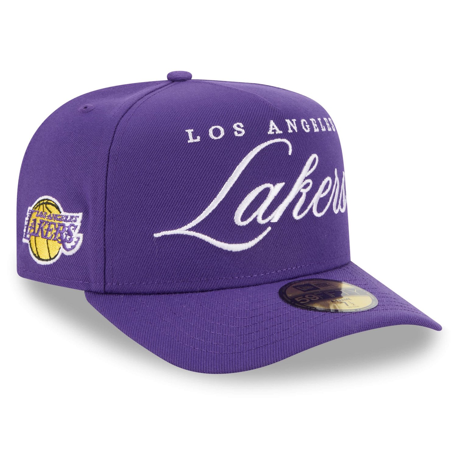 New Era Los Angeles Lakers 2025 NBA Draft A-Frame 59FIFTY Fitted Hat ...