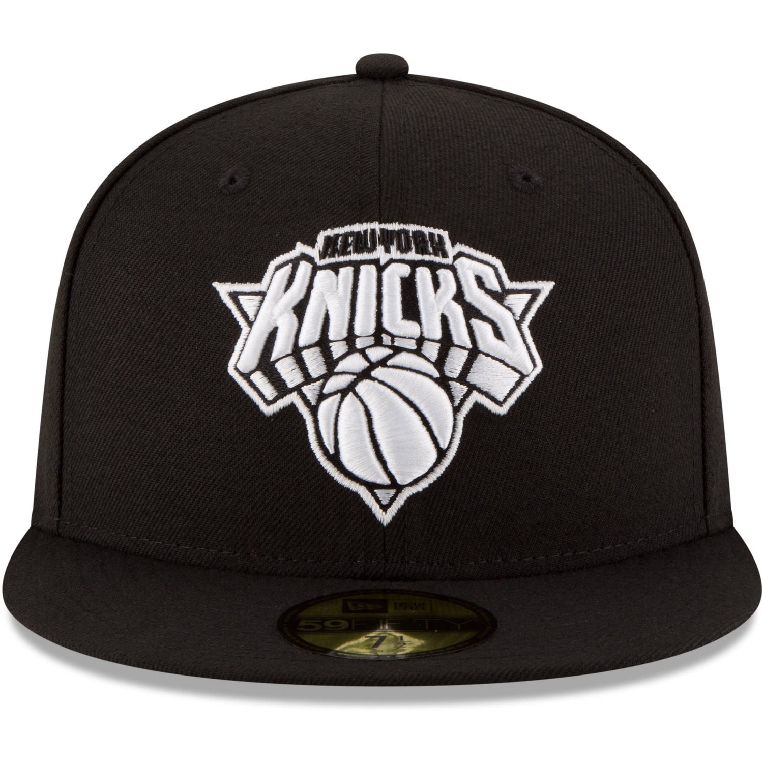 New Era New York Knicks White Logo 59FIFTY Fitted Hat | Academy