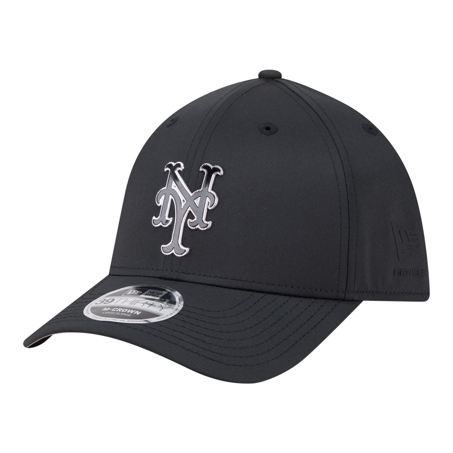 New Era New York Mets Metallic 39THIRTY M-Crown Flex Hat | Academy