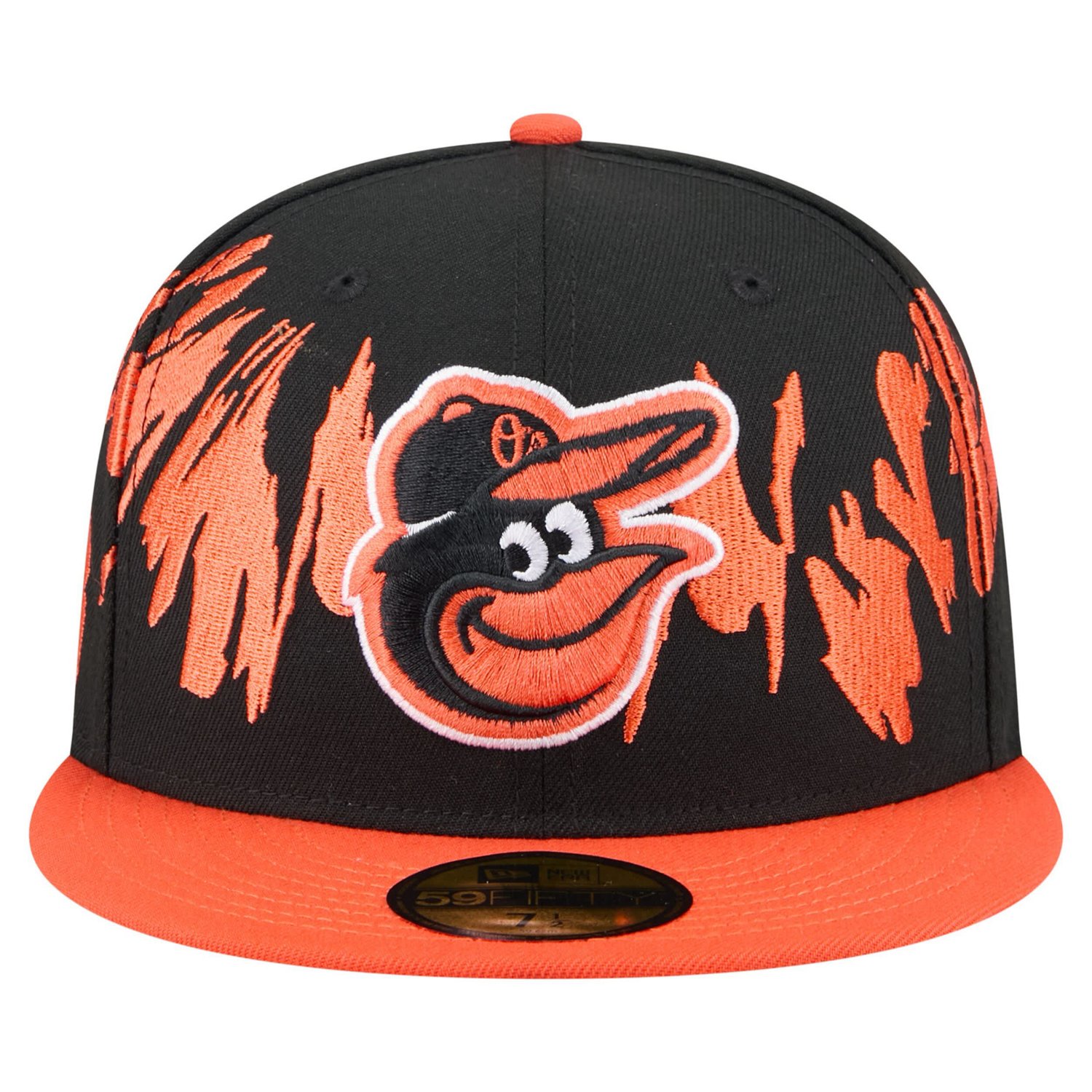 New Era Orange Baltimore Orioles Retro Pattern 59FIFTY Fitted Hat | Academy