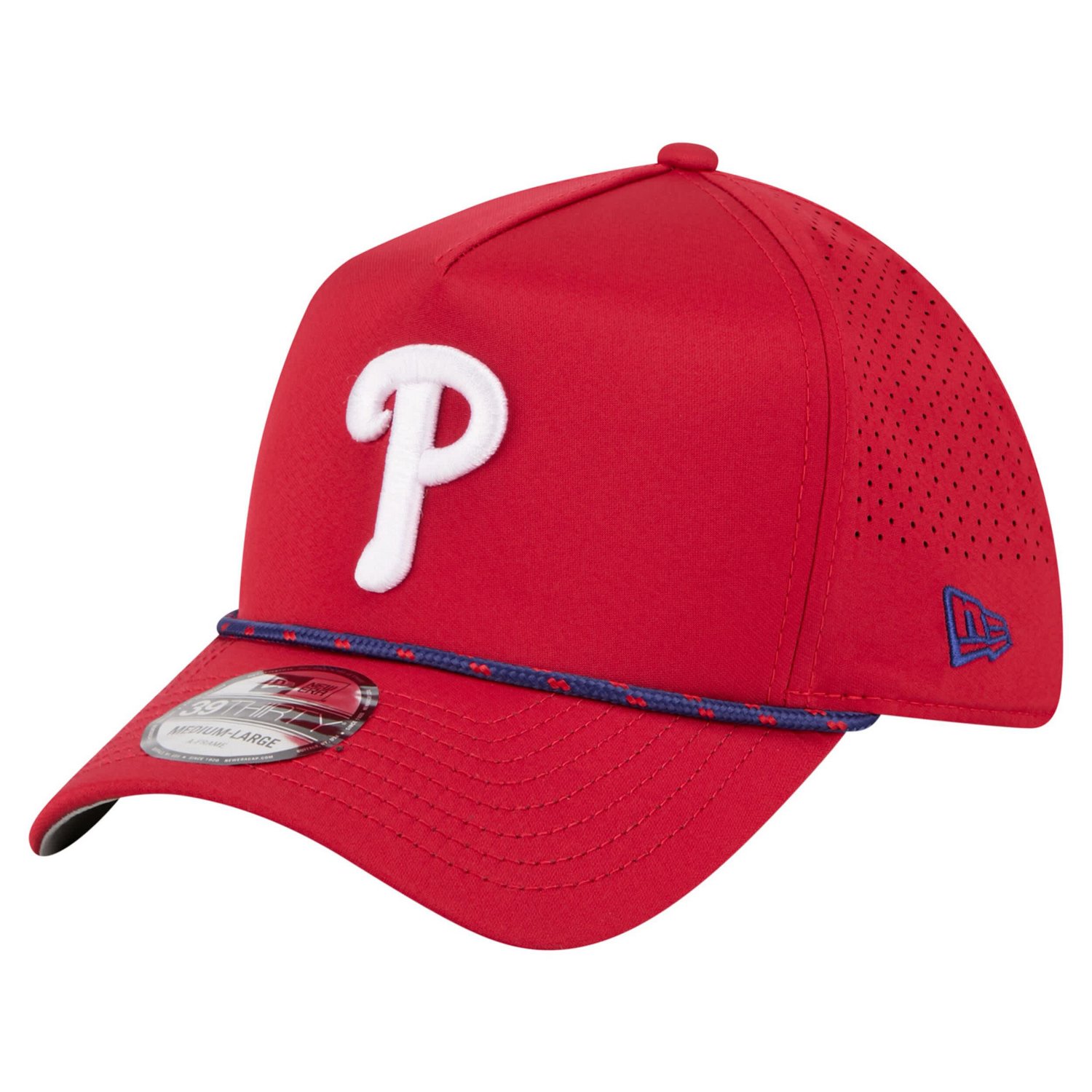 New Era Philadelphia Phillies 39THIRTY A-Frame Perforated Flex Hat ...