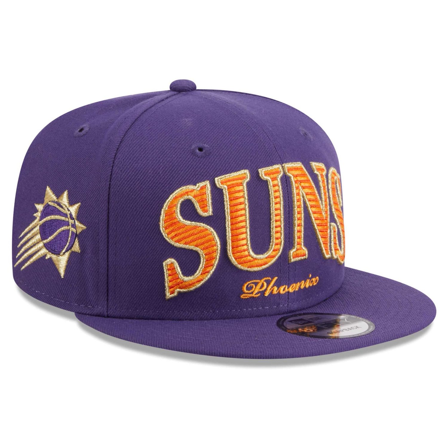 New Era Phoenix Suns Golden Tall Text 9FIFTY Snapback Hat | Academy