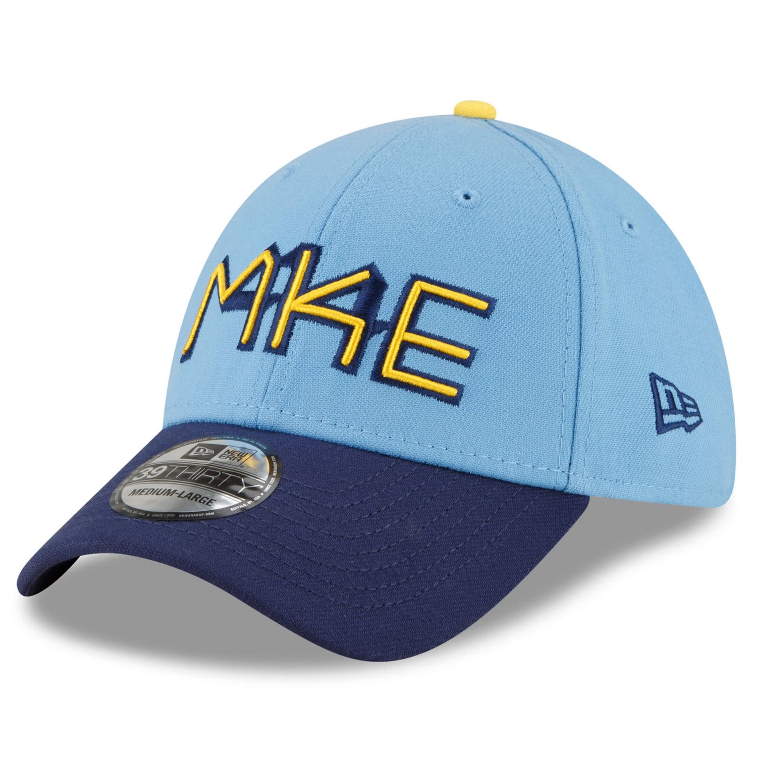 New Era Powder Milwaukee Brewers 2022 City Connect 39THIRTY Flex Hat ...