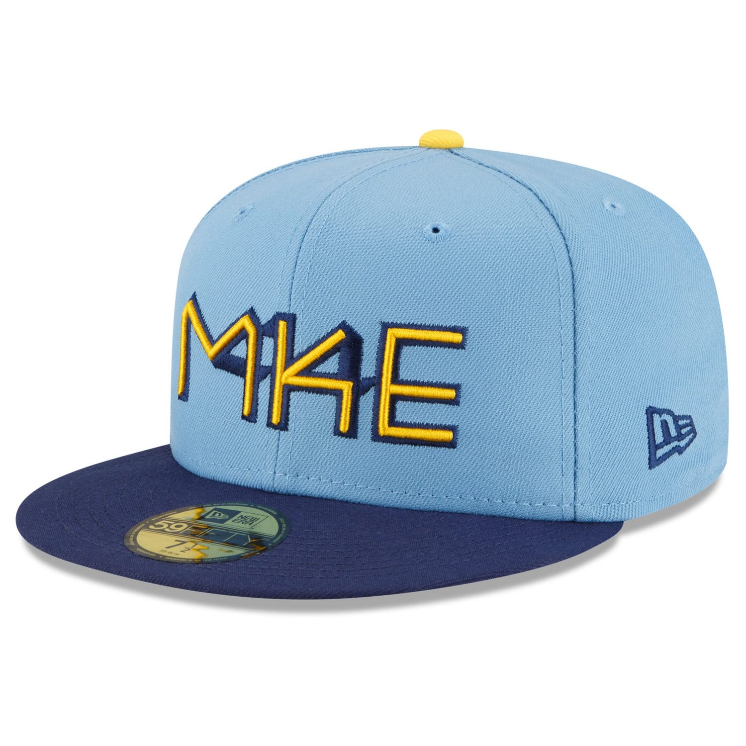 New Era Powder Milwaukee Brewers 2022 City Connect 59FIFTY Fitted Hat ...