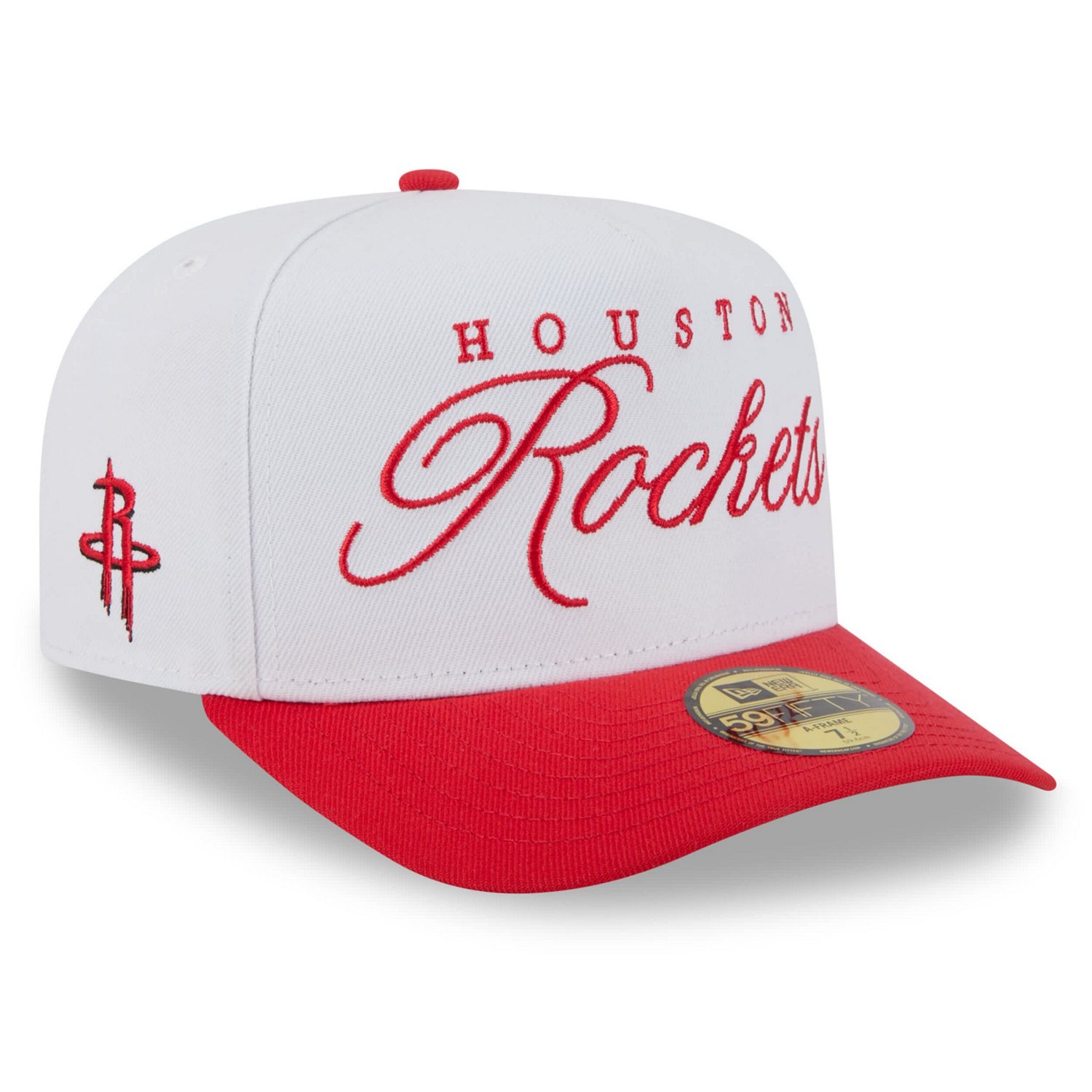 New Era Red Houston Rockets 2025 NBA Draft A-Frame 59FIFTY Fitted Hat ...