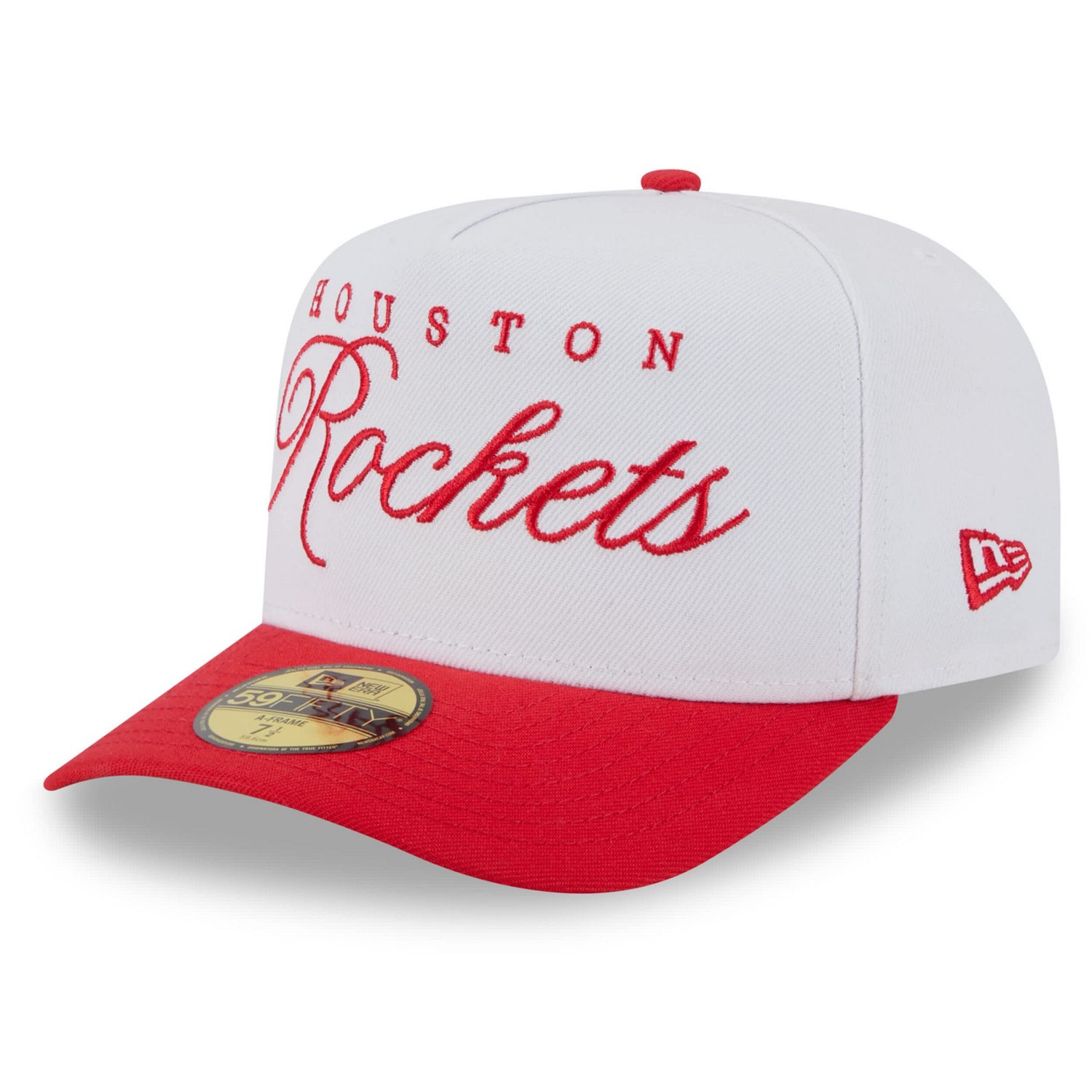 New Era Red Houston Rockets 2025 NBA Draft A-Frame 59FIFTY Fitted Hat ...