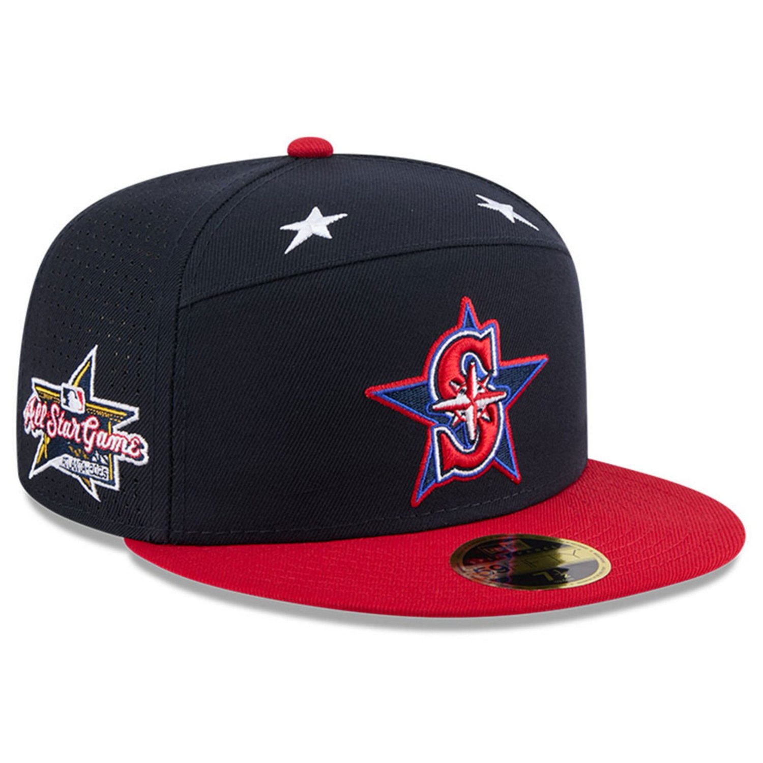 New Era Red Seattle Mariners 2025 MLB All-Star Game Workout Side Patch ...
