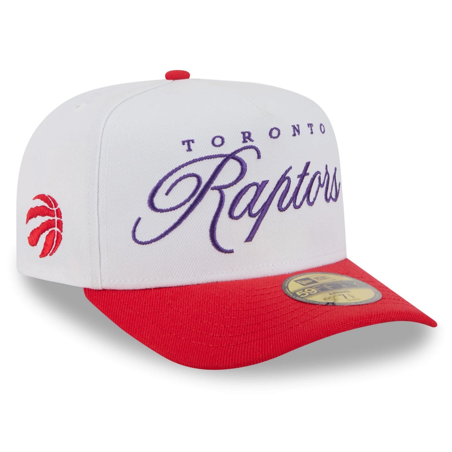 New Era Red Toronto Raptors 2025 NBA Draft A-Frame 59FIFTY Fitted Hat ...