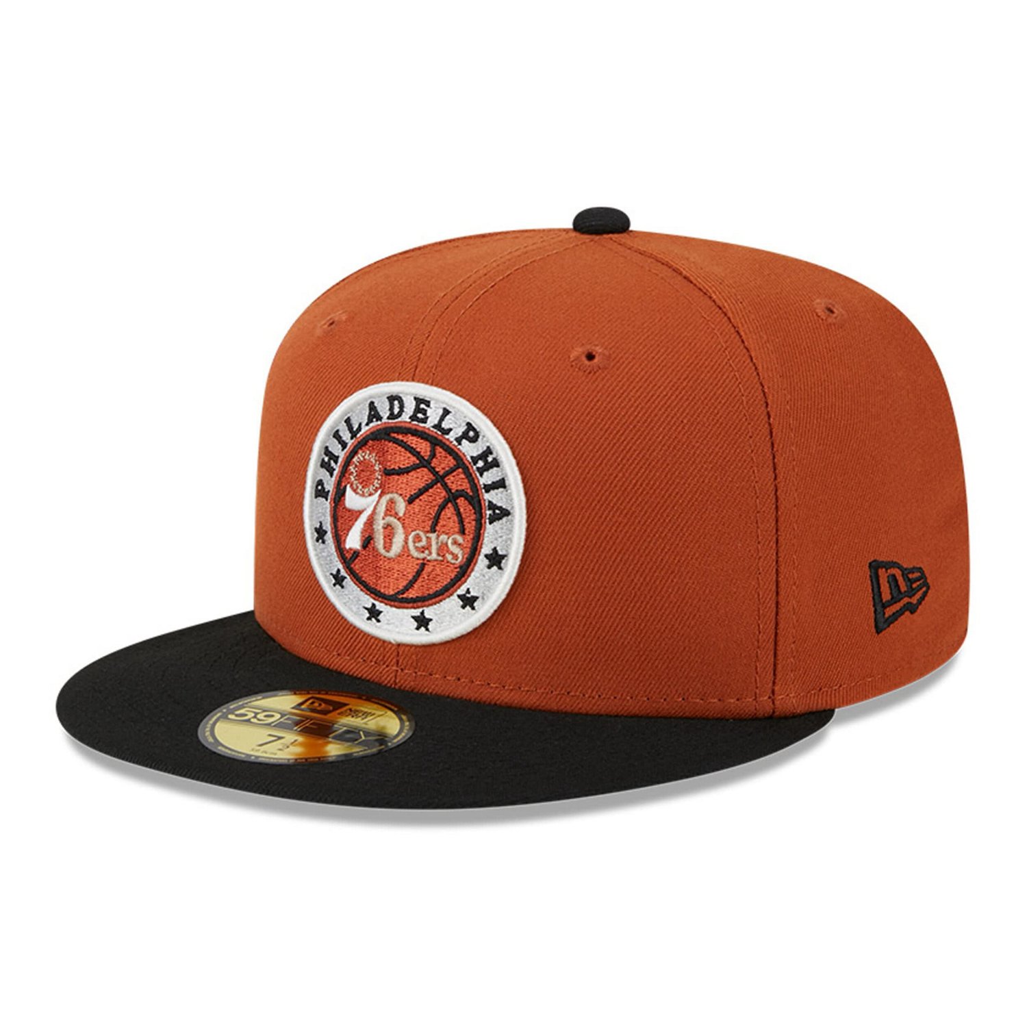 New Era Rust/ Philadelphia 76ers Two-Tone 59FIFTY Fitted Hat | Academy