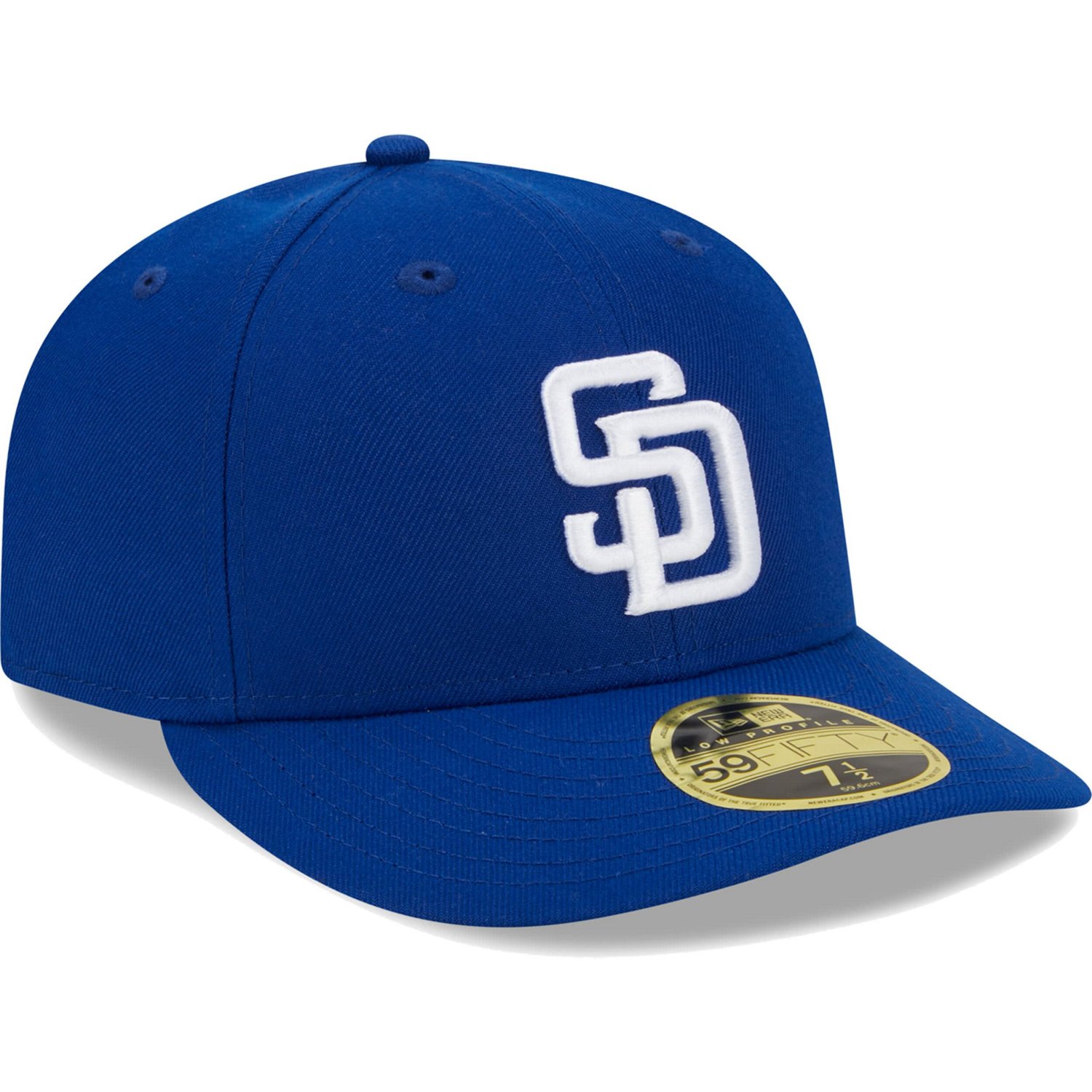 New Era San Diego Padres White Logo Low Profile 59FIFTY Fitted Hat ...