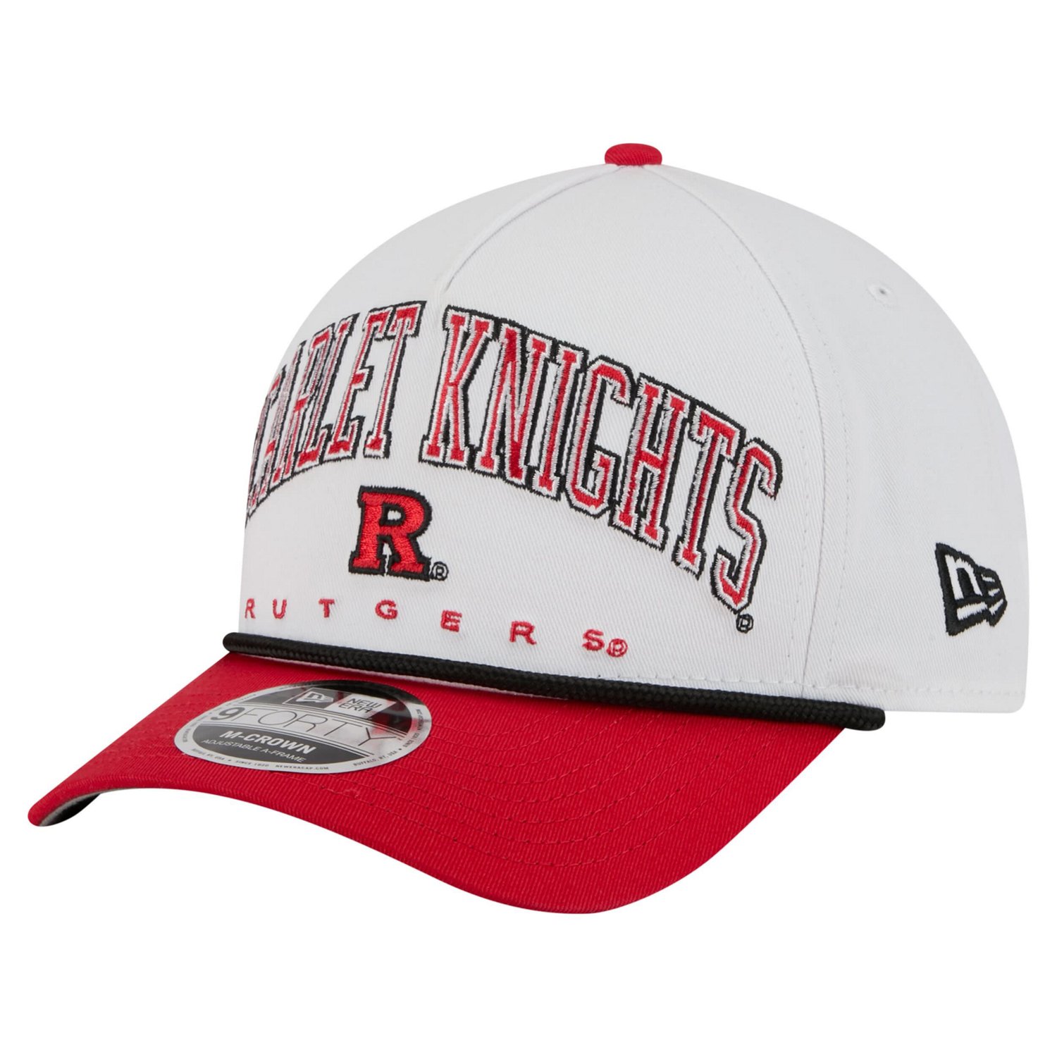 New Era Scarlet Rutgers Scarlet Knights Arch Two-Tone Rope 9FORTY A ...