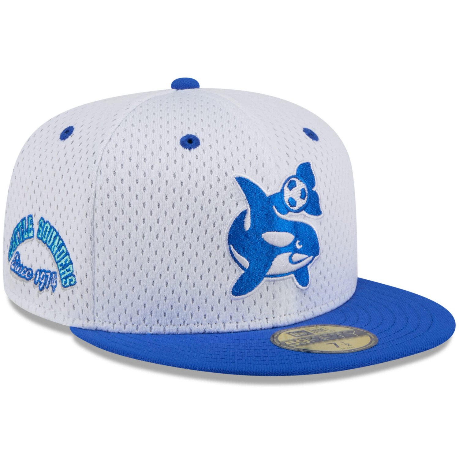 New Era Seattle Sounders FC Throwback Mesh 59FIFTY Fitted Hat | Academy