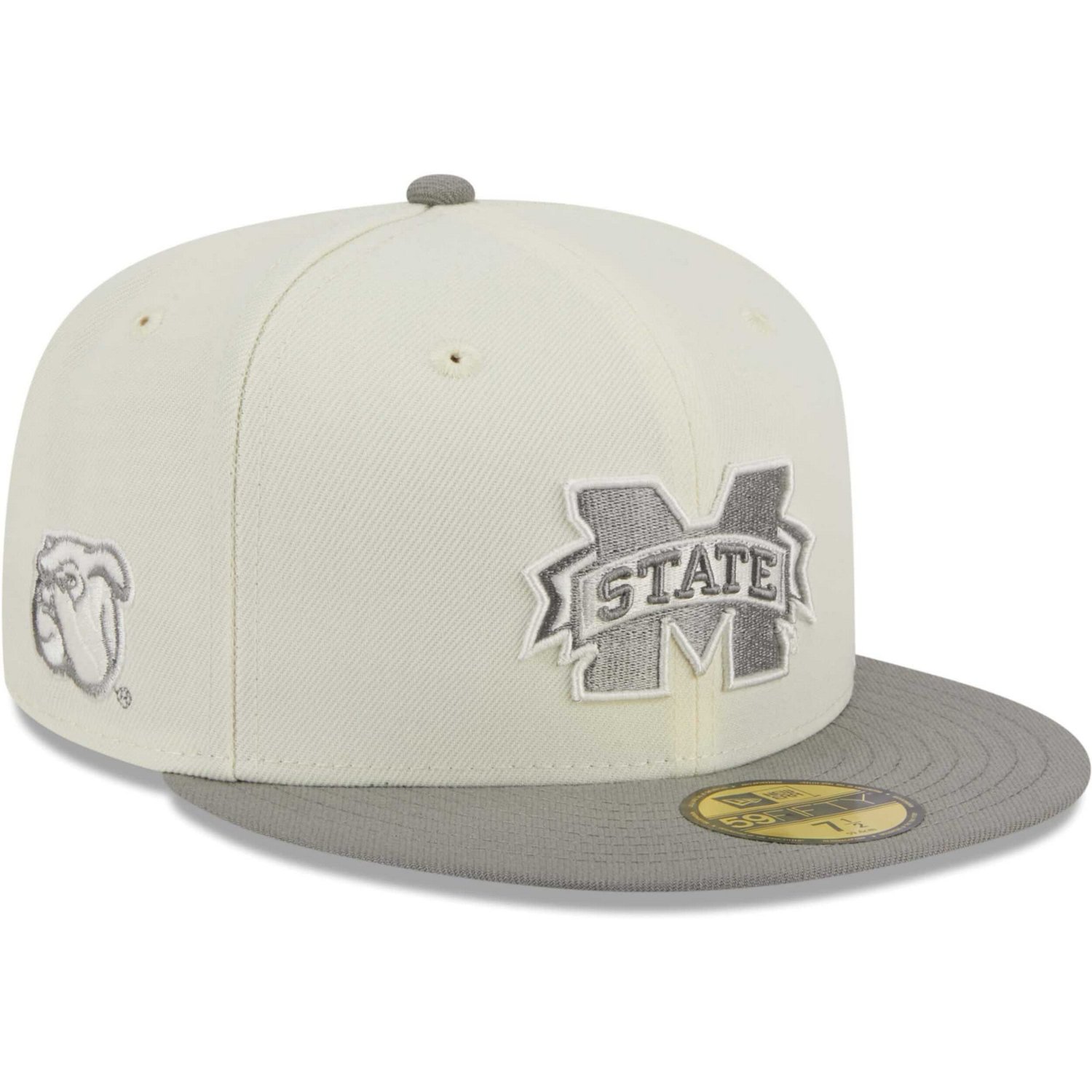 New Era Stone/Gray Mississippi State Bulldogs Concrete 59FIFTY Fitted ...