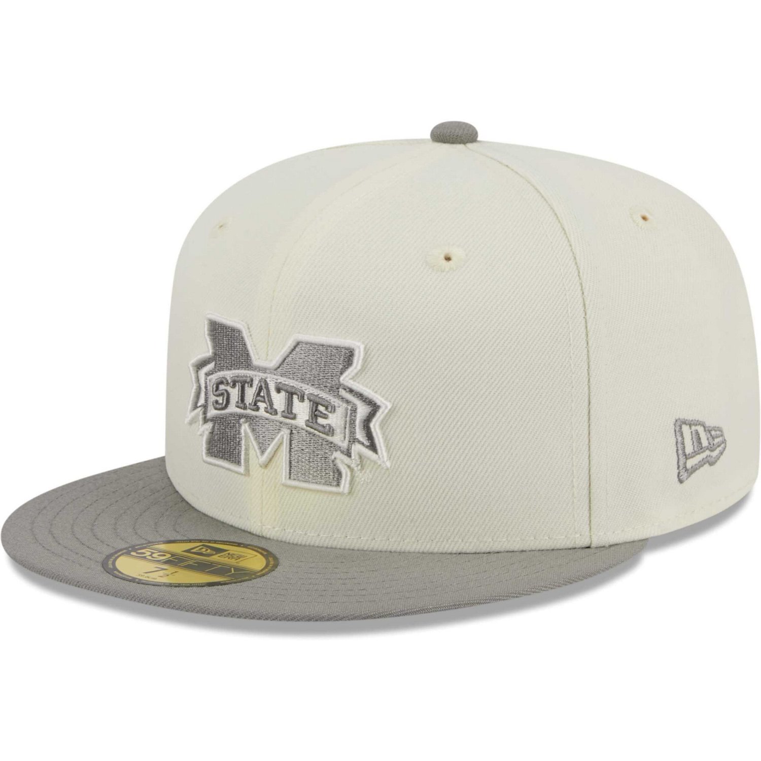 New Era Stone/Gray Mississippi State Bulldogs Concrete 59FIFTY Fitted ...