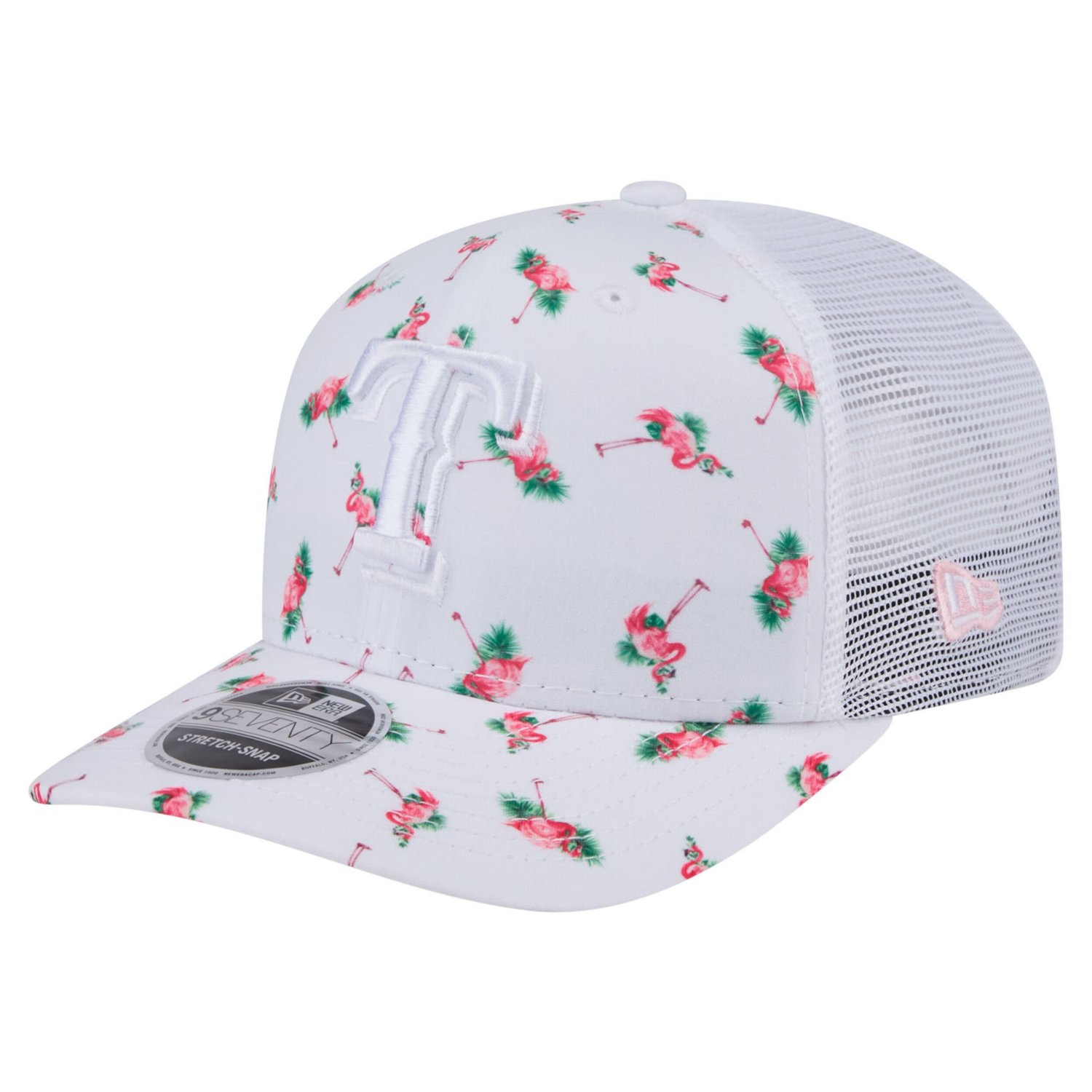 New Era Texas Rangers Flamingo Mesh Back 9SEVENTY Stretch-Snap Hat ...