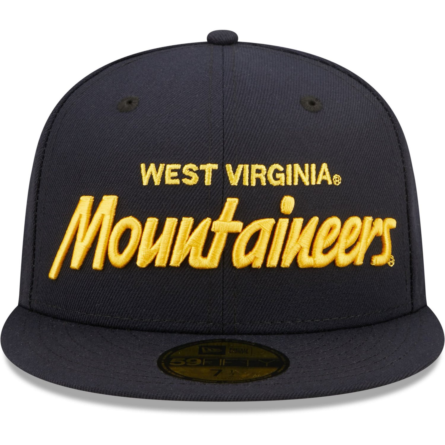 New Era West Virginia Mountaineers Script Original 59FIFTY Fitted Hat ...