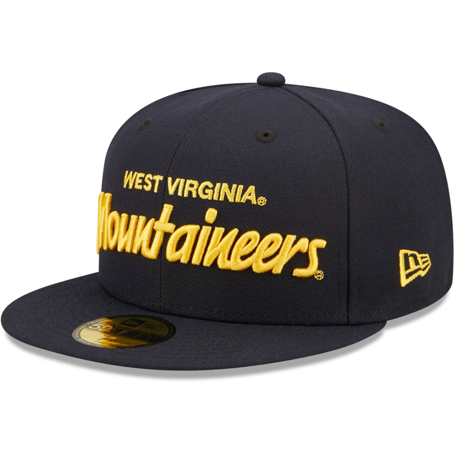 New Era West Virginia Mountaineers Script Original 59FIFTY Fitted Hat ...