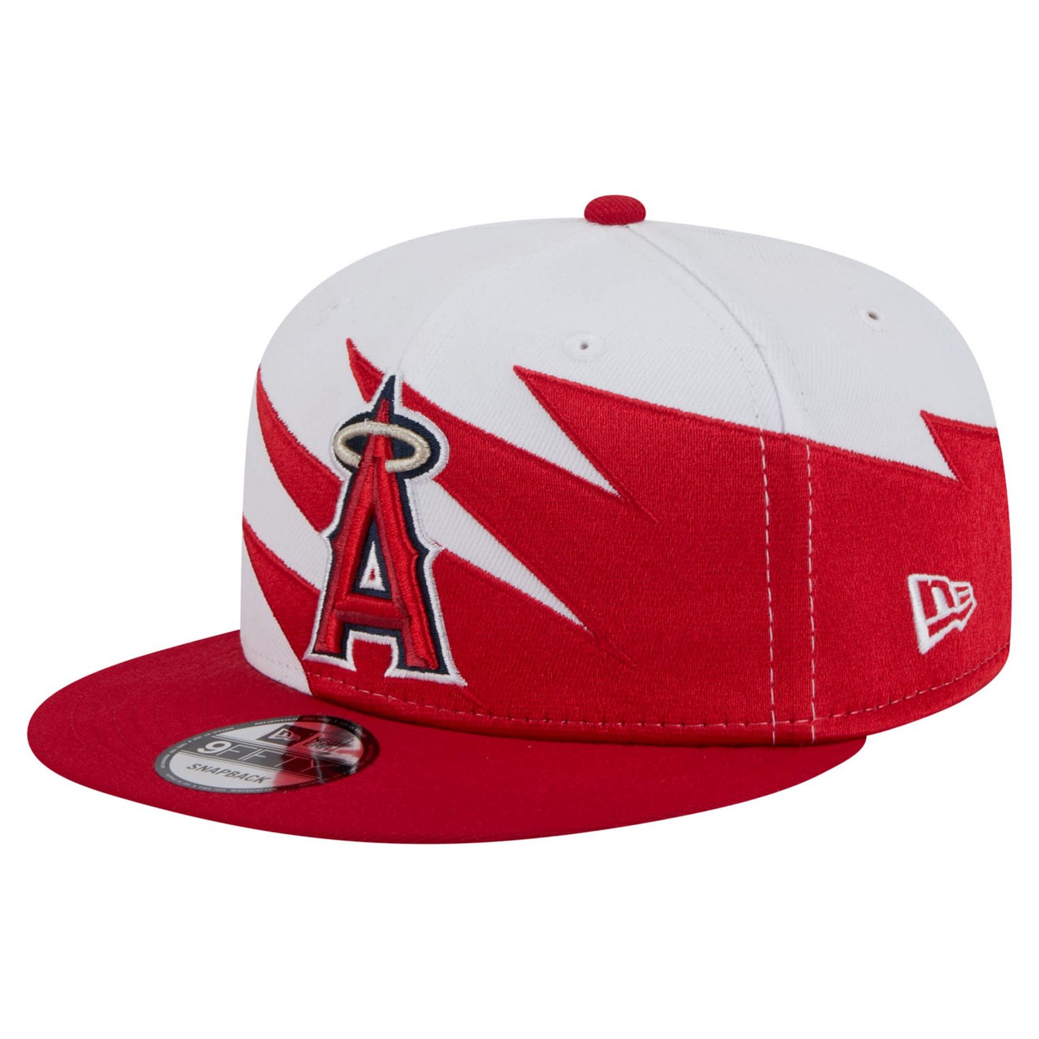 New Era White Los Angeles Angels Jagged 9FIFTY Snapback Hat | Academy